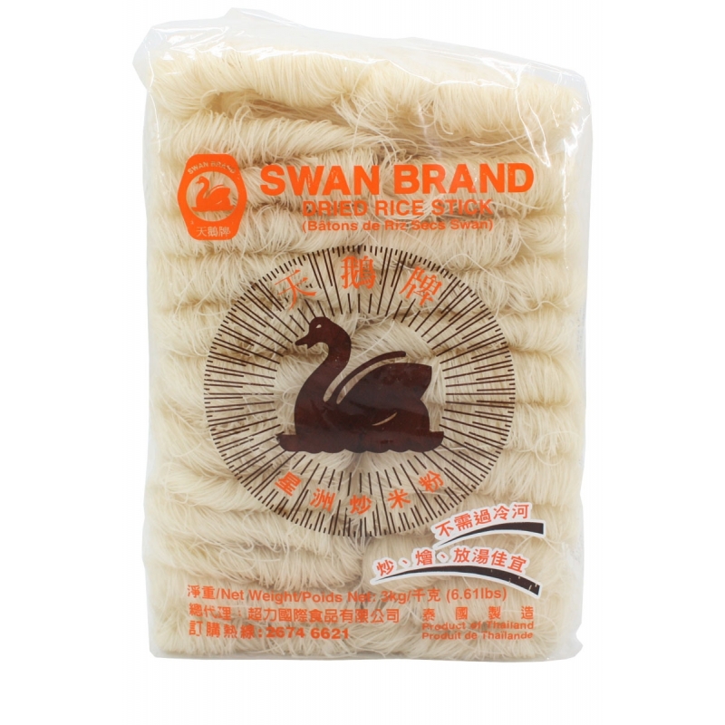 Swan Brand Dried Rice Stick 3kgx8Bag - Chewy International Foods Ltd